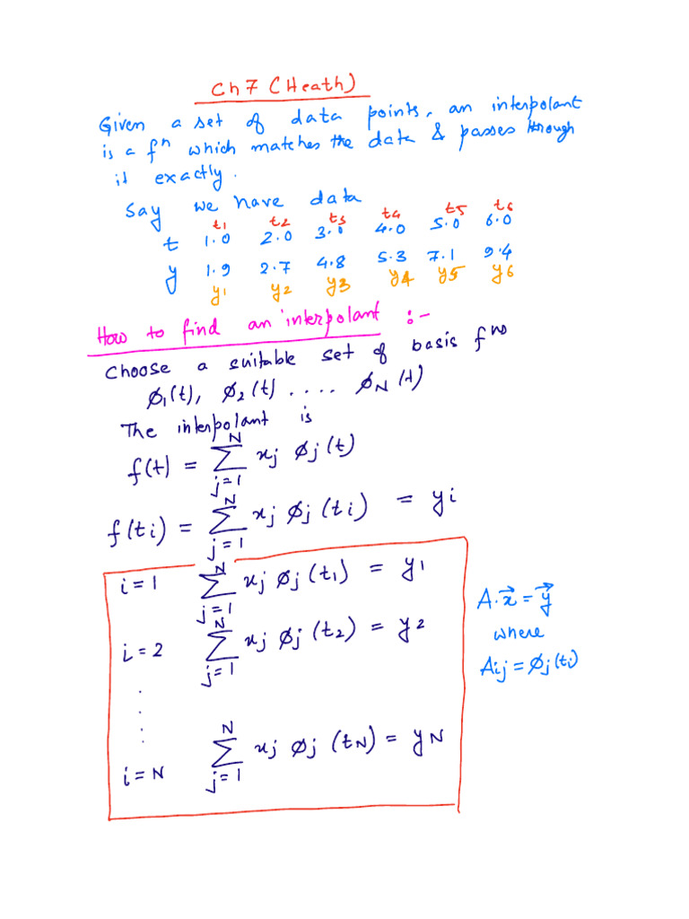 Interpolation, Numerical Integration & PDEs | PDF
