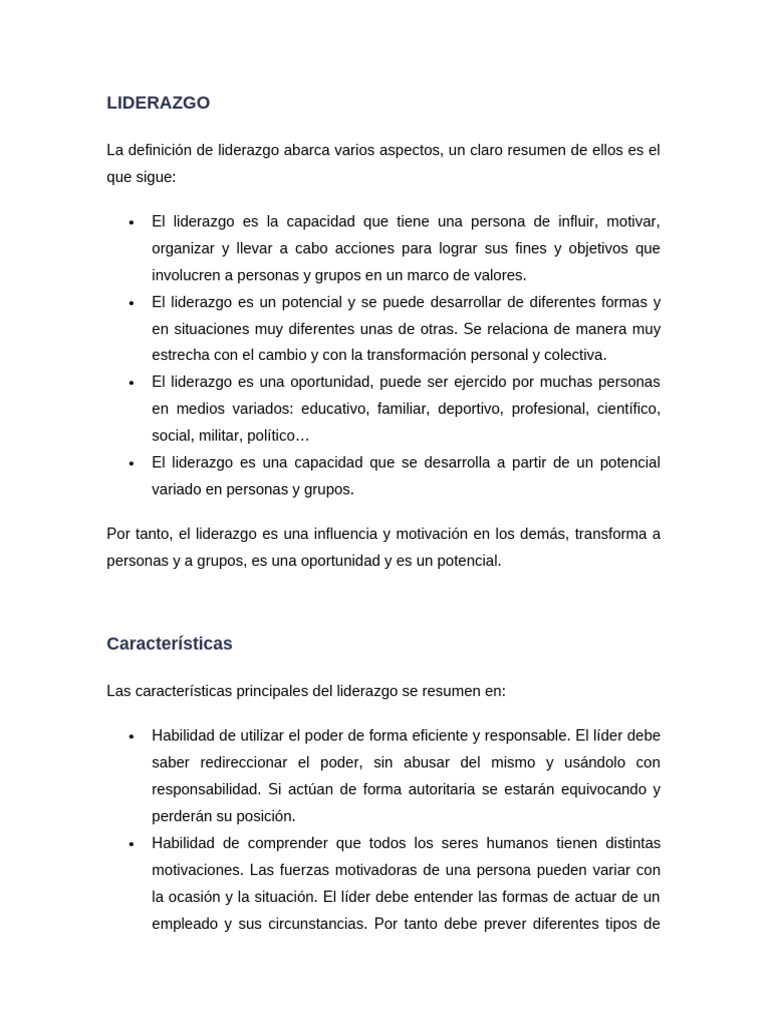 LIDERAZGO | PDF