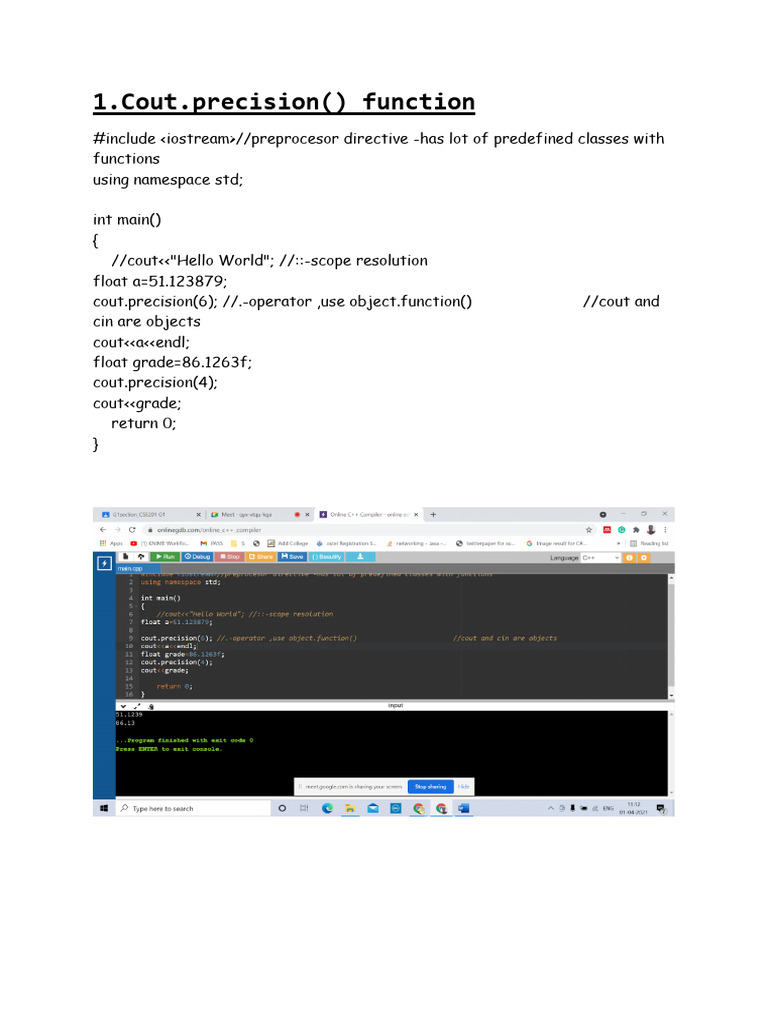 1st april programs | PDF