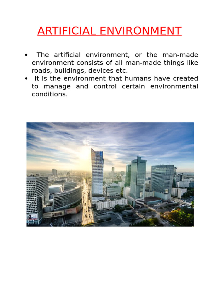 Artificial Environment | PDF