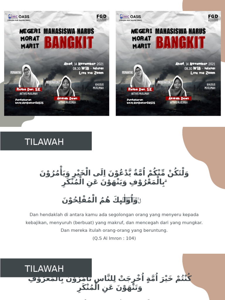 Negara Morat Marit Mahasiswa Harus Bangkit | PDF