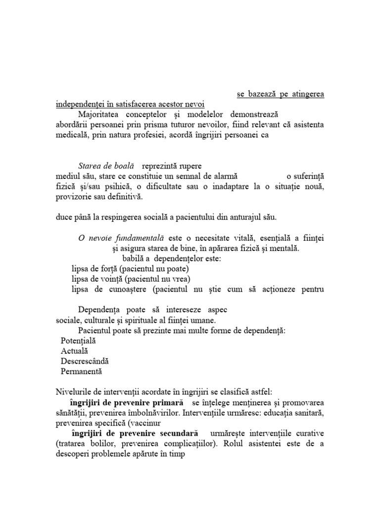 c6 Nevoi Fundamentale | PDF