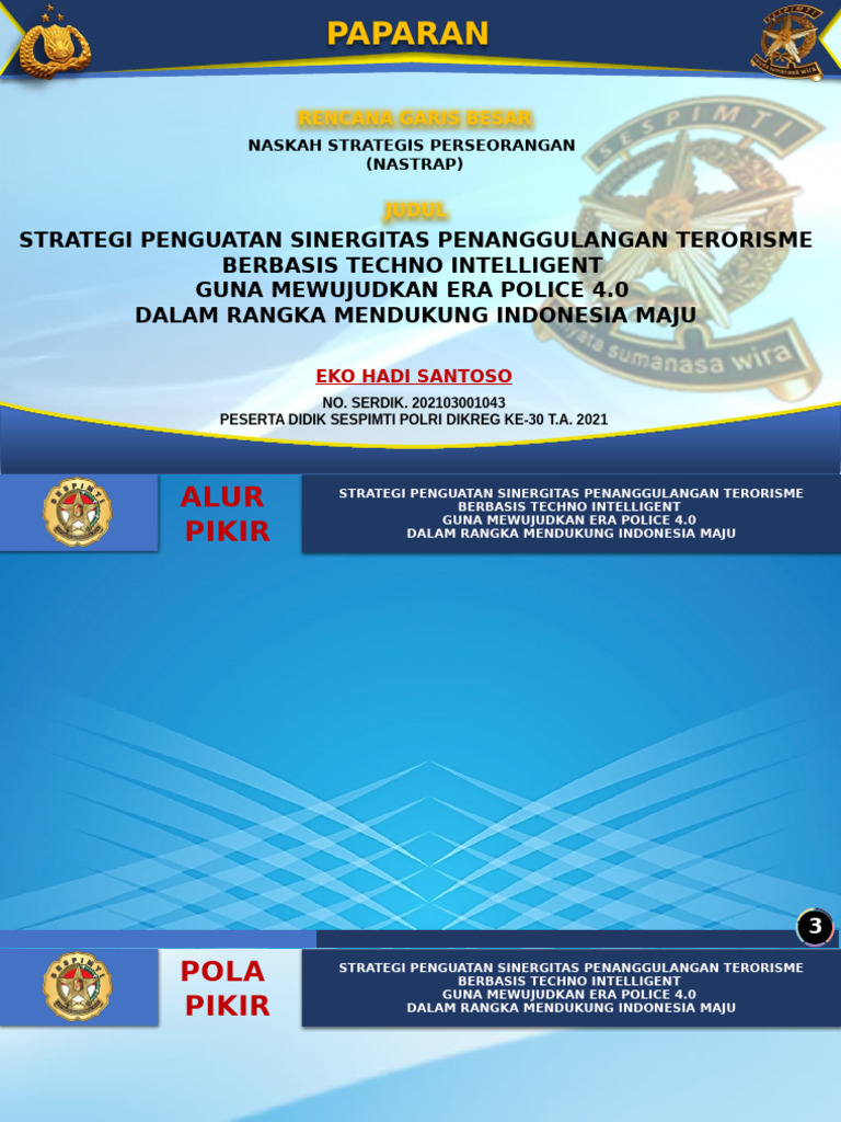 BAHAN PAPARAN NKP-3 KBP. EKO HADI SANTOSO Rev 1 | PDF