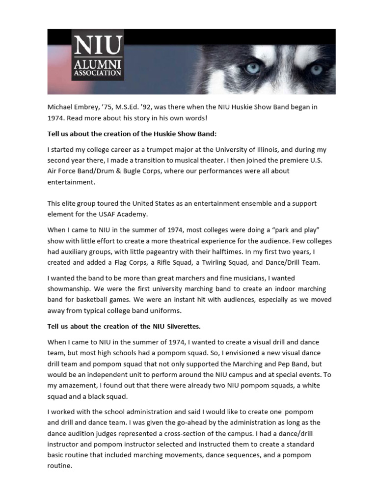 Michael Embrey, '75, M.S.ed. '92 | PDF
