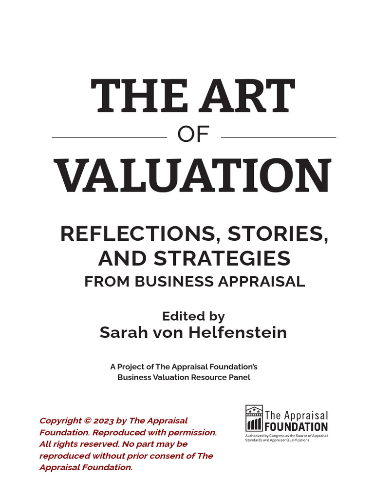 the Art of Valuation Book | PDF | Real Estate Appraisal | Valuation ...