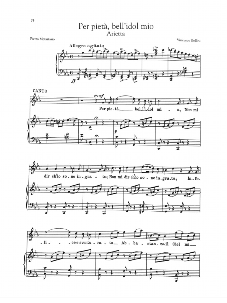 Per Pieta, Bell'Idol Mio | PDF