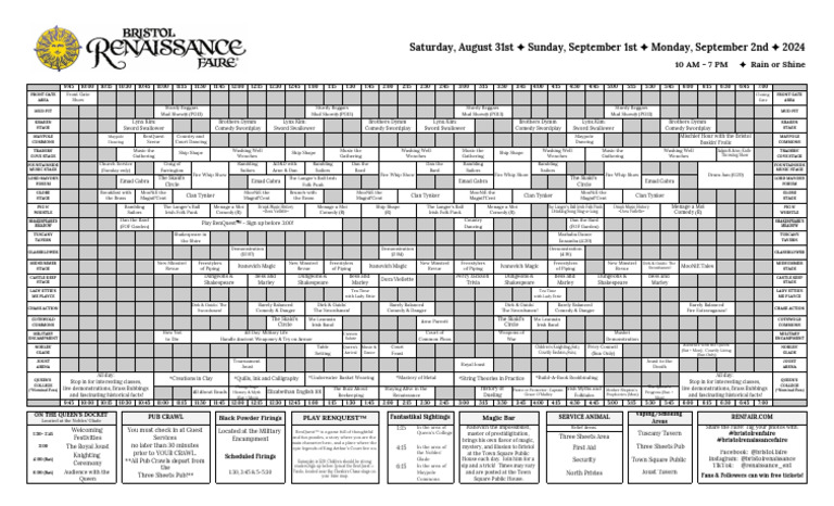 Brf24 Stage Schedule We9 Rev2 | PDF
