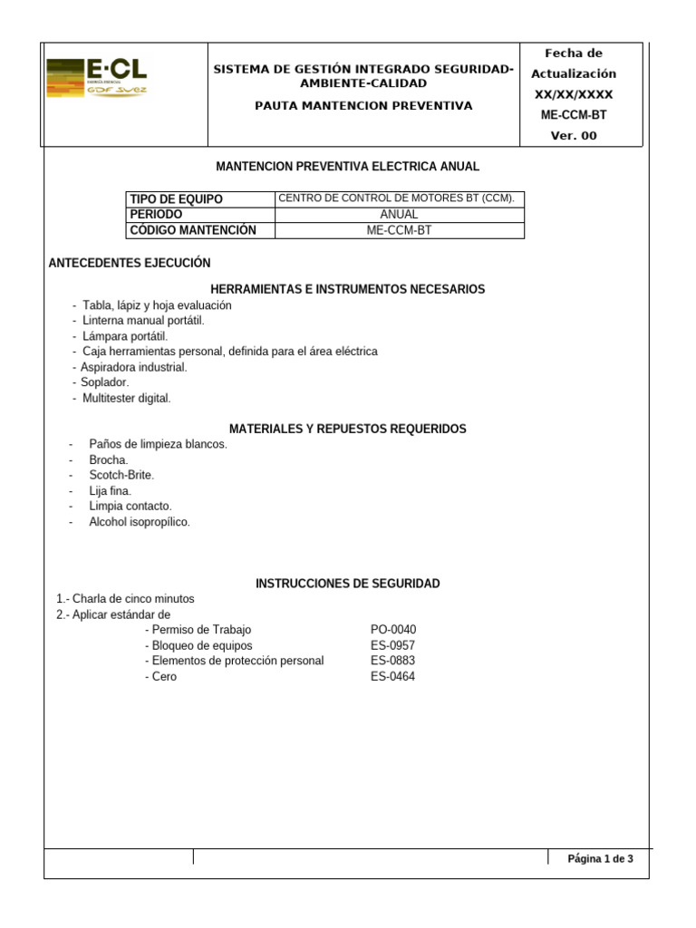 Me CCM BT | PDF | Bienes manufacturados | Ingenieria Eléctrica