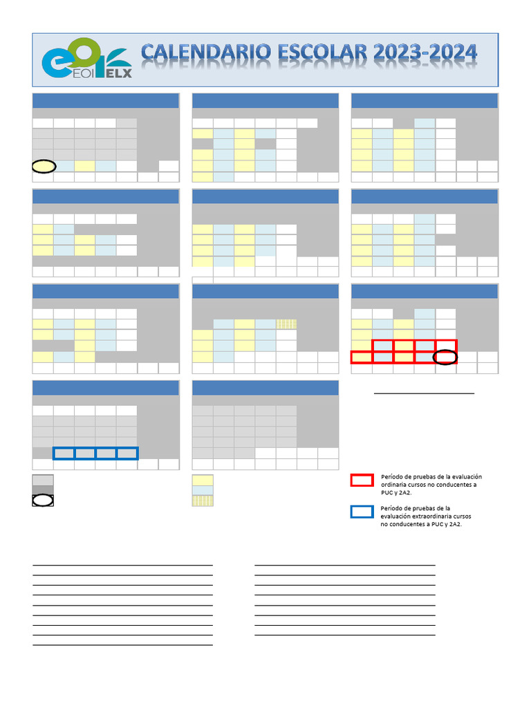 Calendario Escolar 2023 24 | PDF