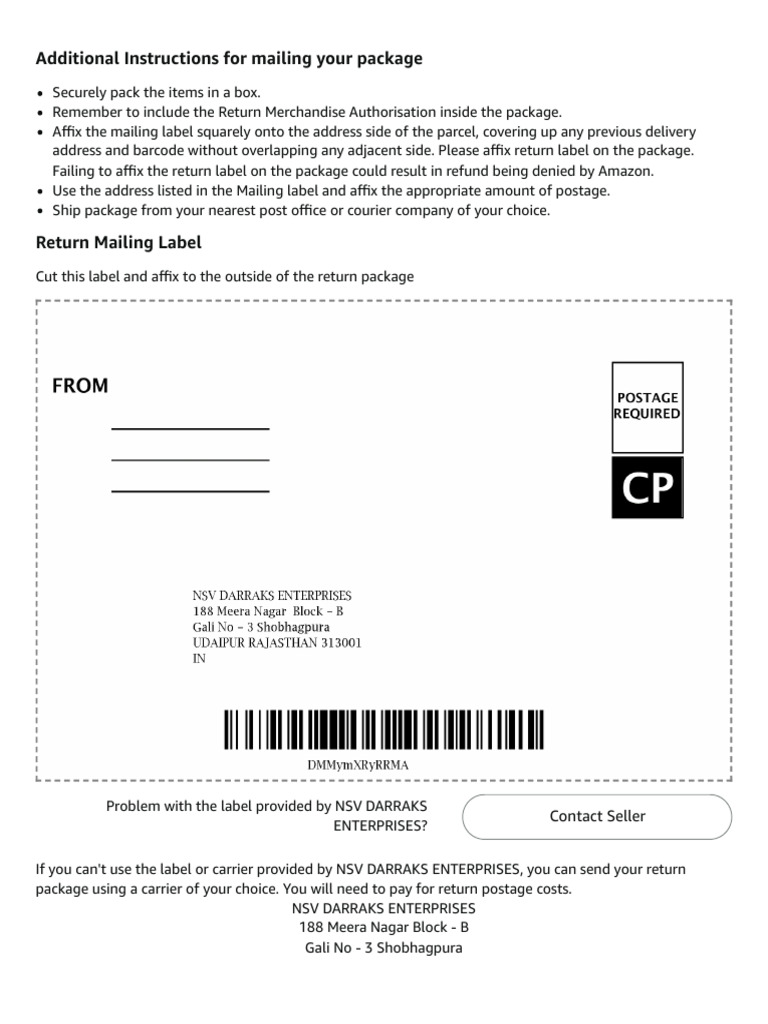 Online Return Center | PDF