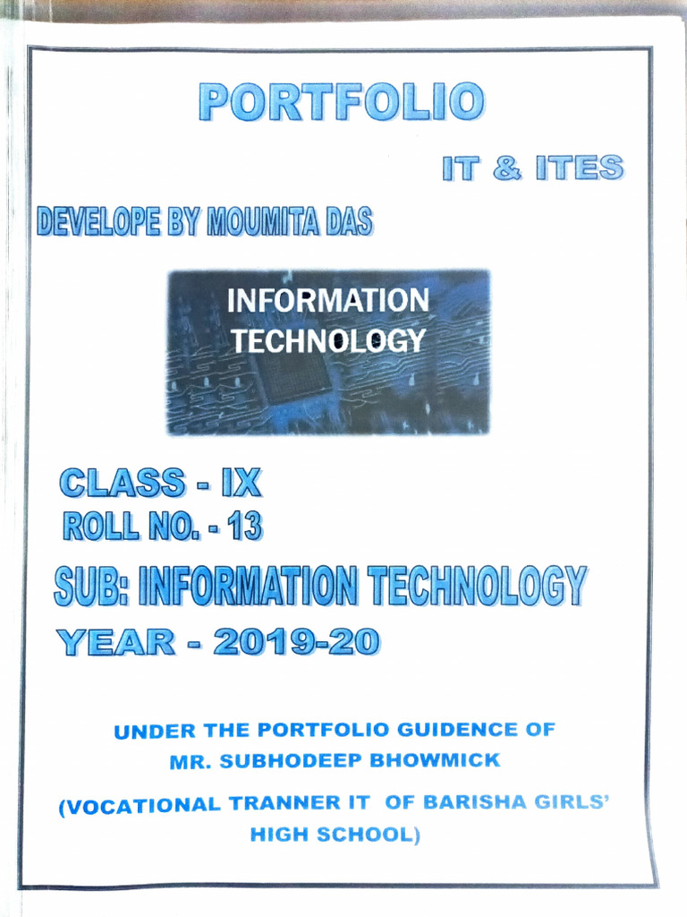 Class Ix Sample Portfolio BGHS | PDF