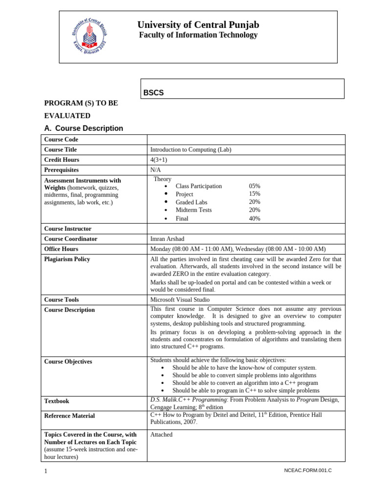 Introduction To Computing Pdf