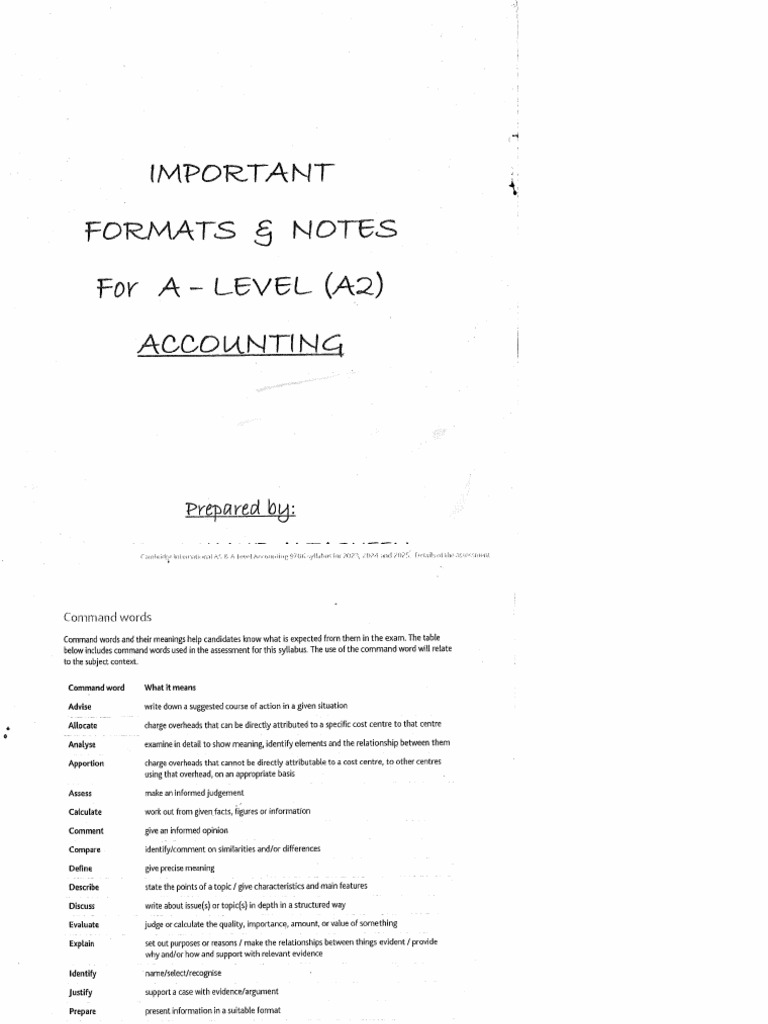 A2 - Accounting Format | PDF A2 - Accounting Format | PDF