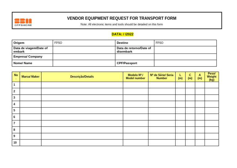 Modelo de Solicitação RT | PDF