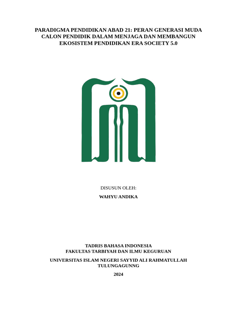 Paradigma Pendidikan Abad 21 | PDF