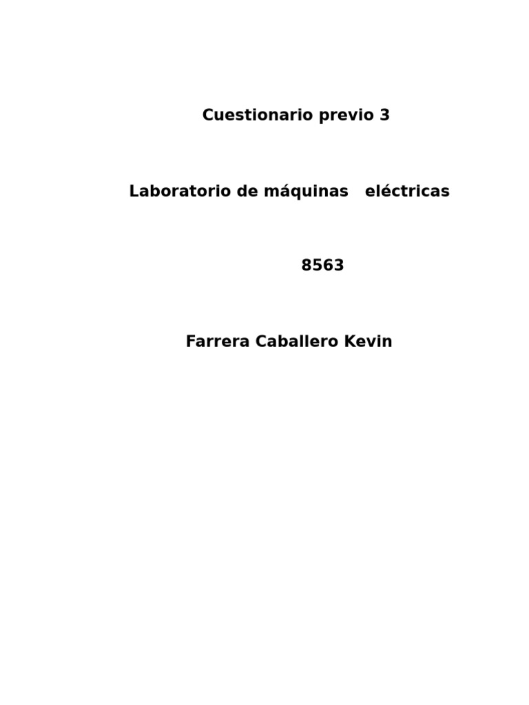 Cuestionario Previo 3... | PDF