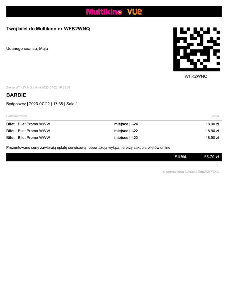 Twoj Bilet WFK2WNQ | PDF
