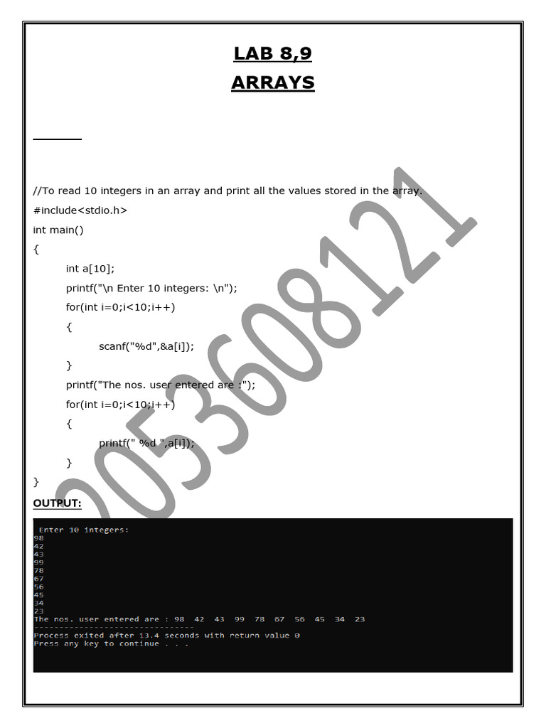 2053608121_ LAB 8,9 | PDF