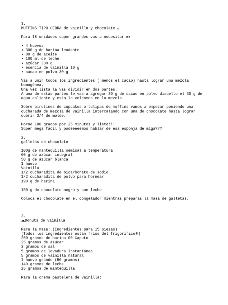 Recetas Mjrileo Part 4 | PDF