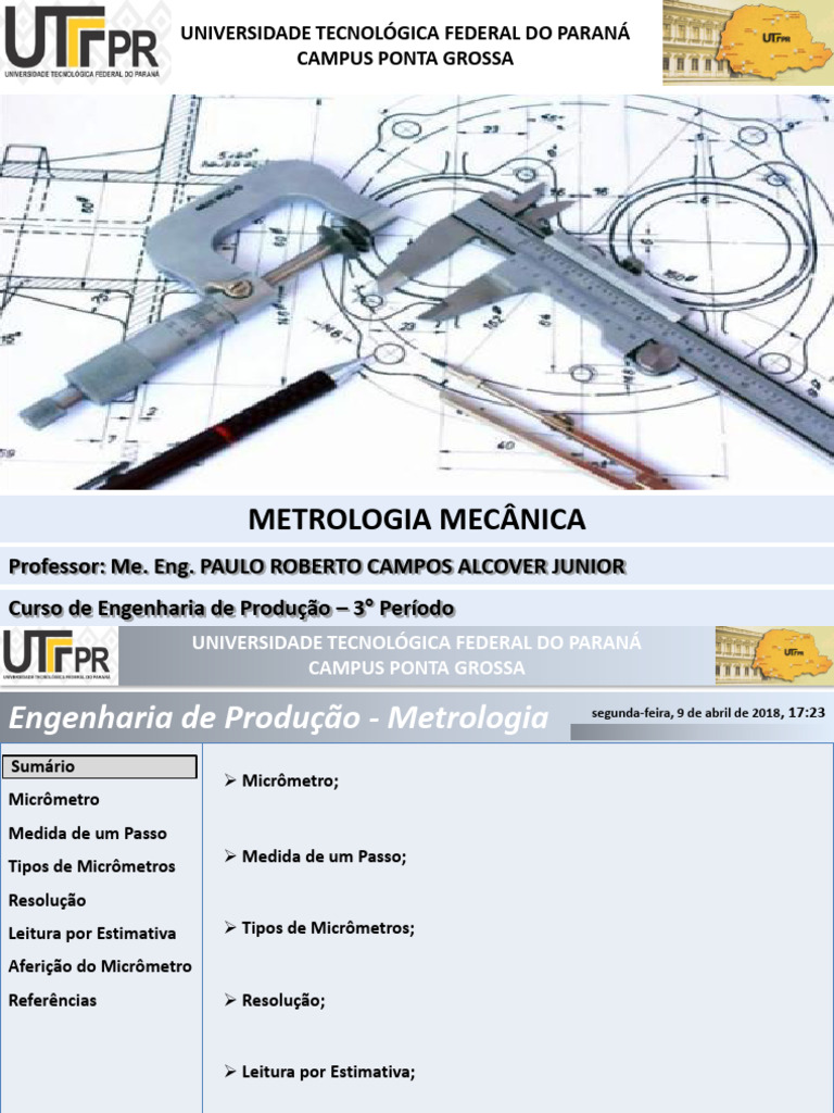 Aula 03 - Metrologia Mecanica | PDF