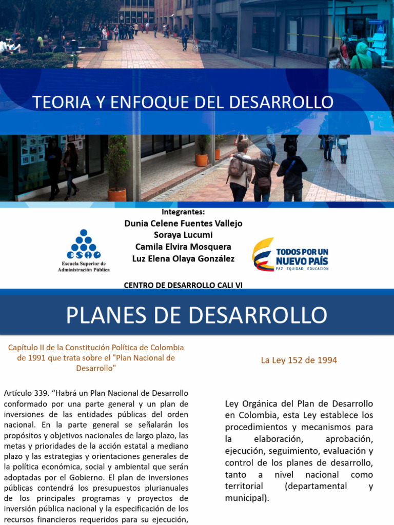 Presentación Plan de Desarrollo | PDF