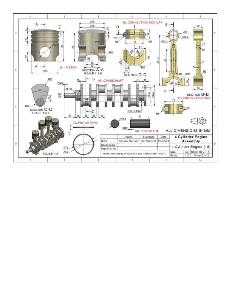4 Cylinder Engine 3D CAD Model Library.jpg | PDF