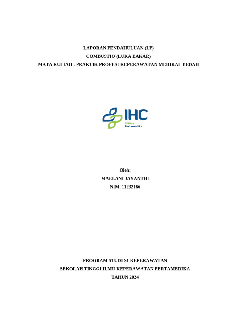 LP Luka Bakar (Combustio)_MAE-1 | PDF