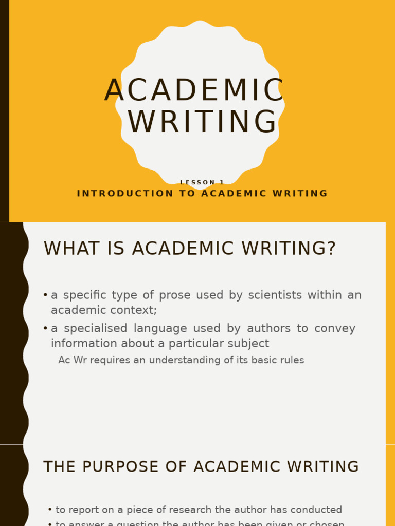 Introduction to Academic Writing Basics | PDF | Idea | Career & Growth