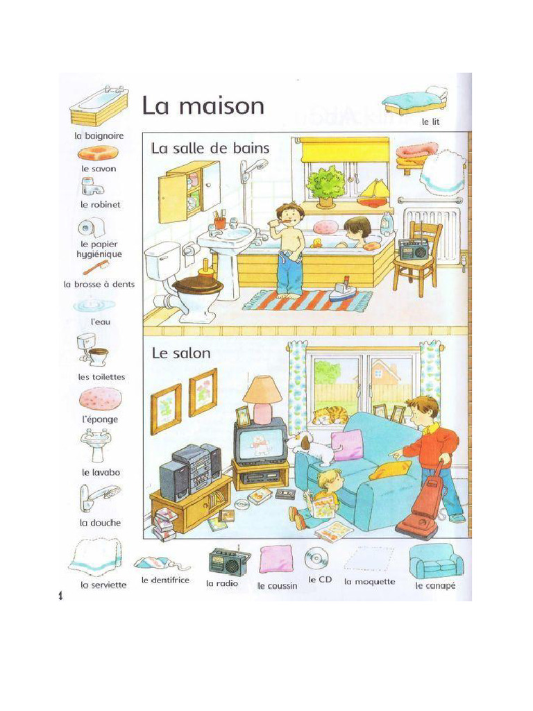 Images vocabulaire La Maison | PDF