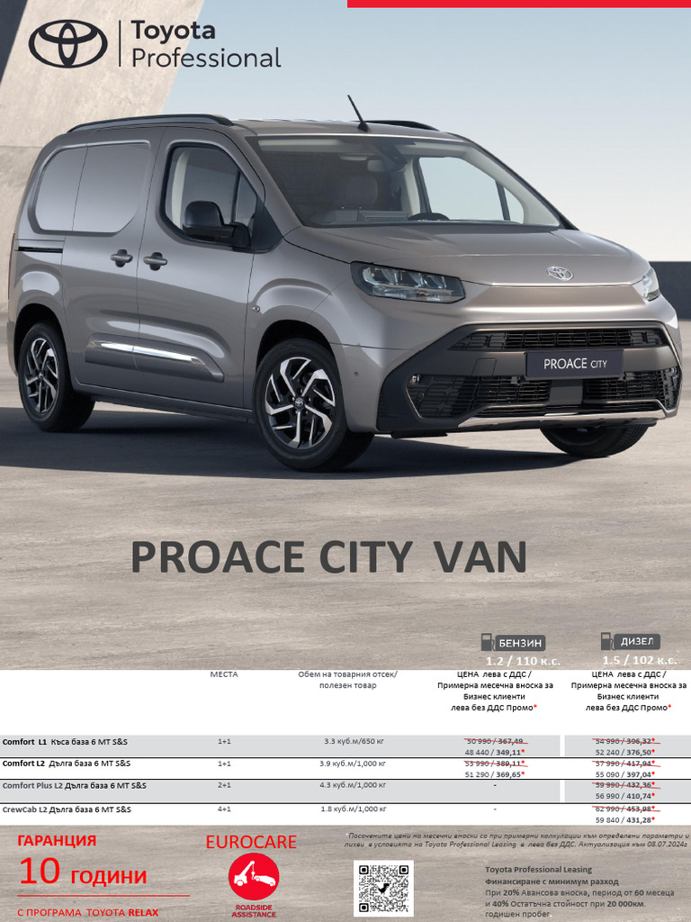 Proace City Van Pricelist | PDF