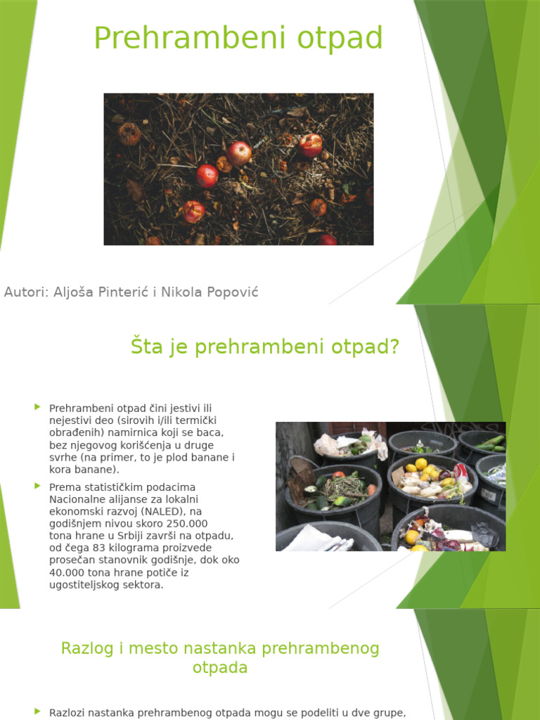 Prehrambeni otpad | PDF