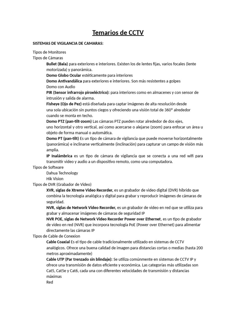 Investigacion CCTV (Fco) | PDF