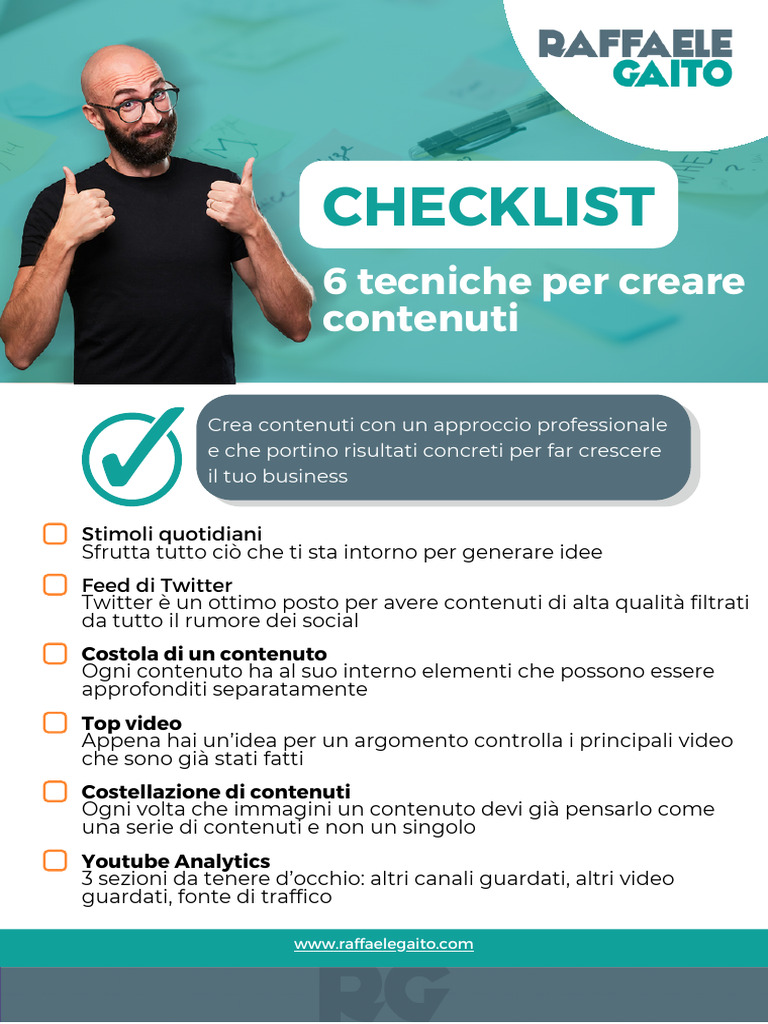 Checklist Content Marketing 1 | PDF