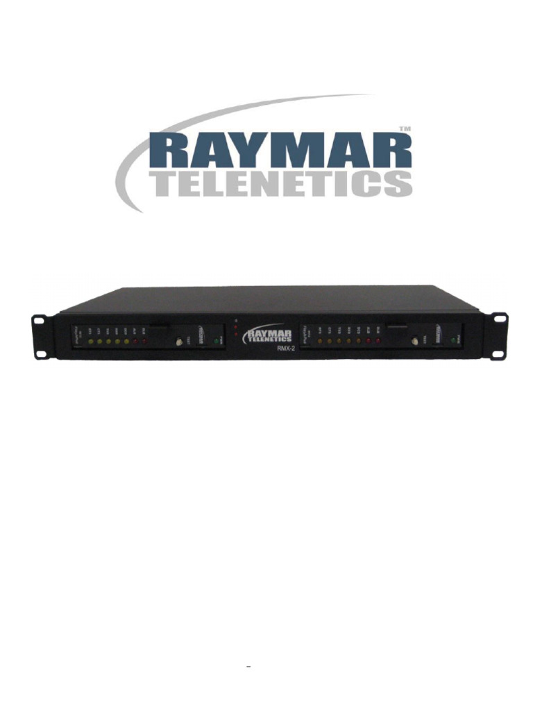 Raymar Telenetics RMX - 2 Users - Manual | PDF