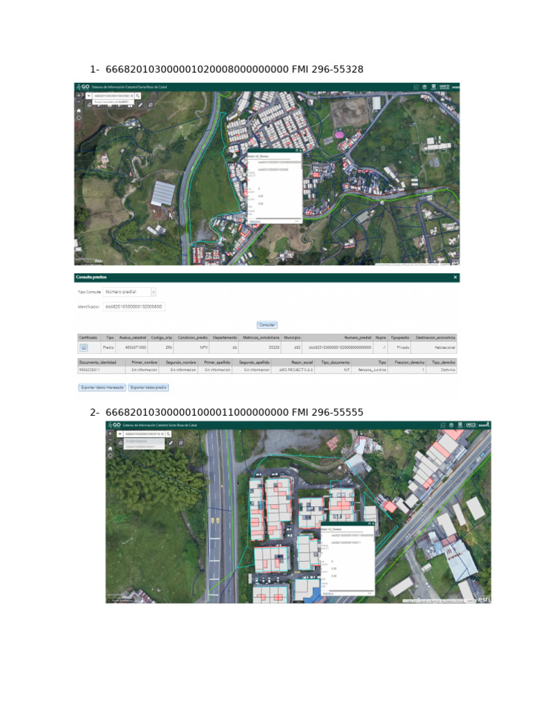 IDENTIFICACIÓN DE PREDIOS | PDF