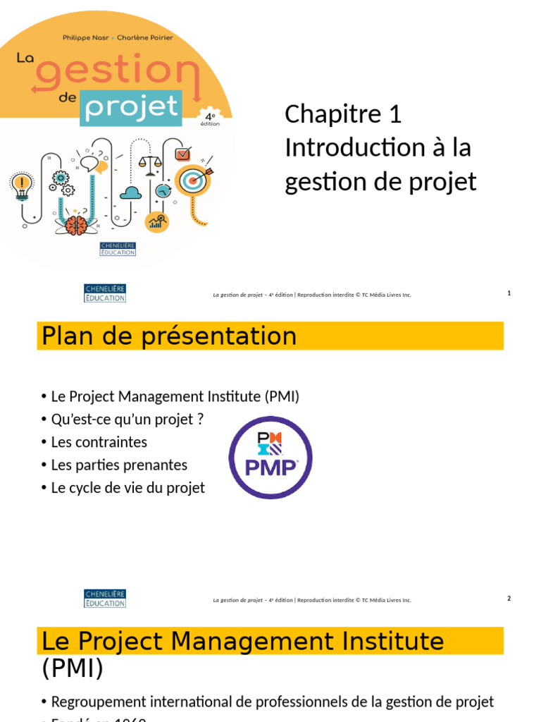 Ch01 Intro Gestion Projet | PDF
