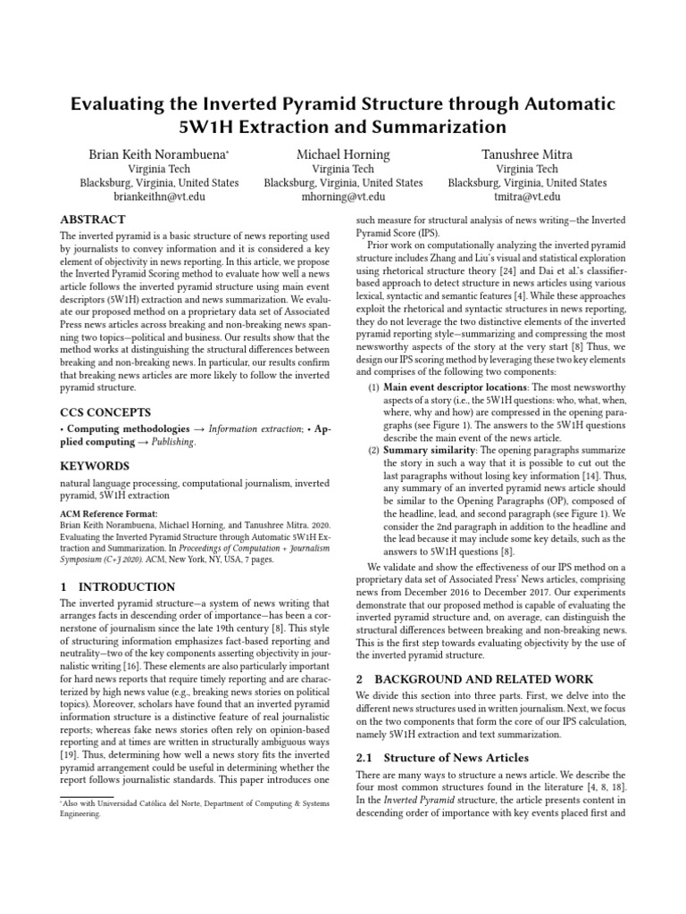 Inverted Pyramid | PDF