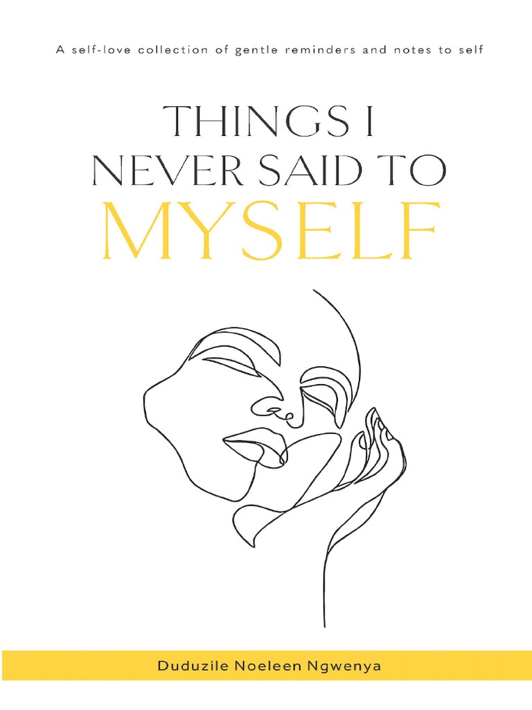 Things I Never Said To Myself Ebook | PDF