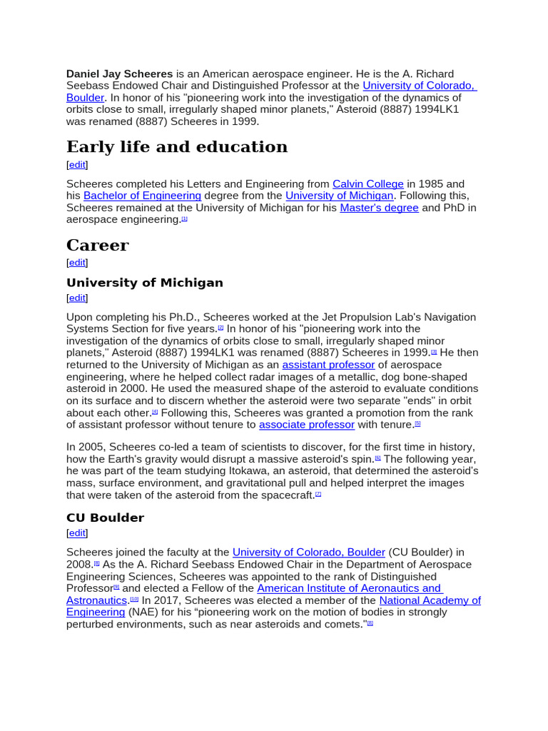 Daniel J. Scheeres | PDF