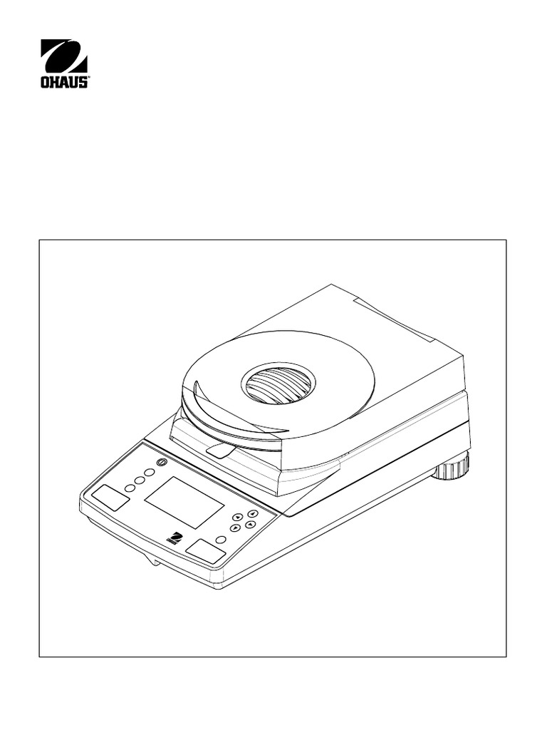 Instruction Manual MB45 Moisture Analyzer: On/Off Test Menu Display ...