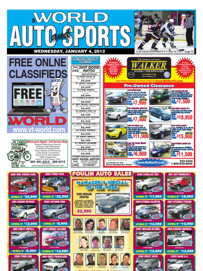 Free Onlne Classifieds: Auto Sports | PDF | Automobiles | Motor Vehicle