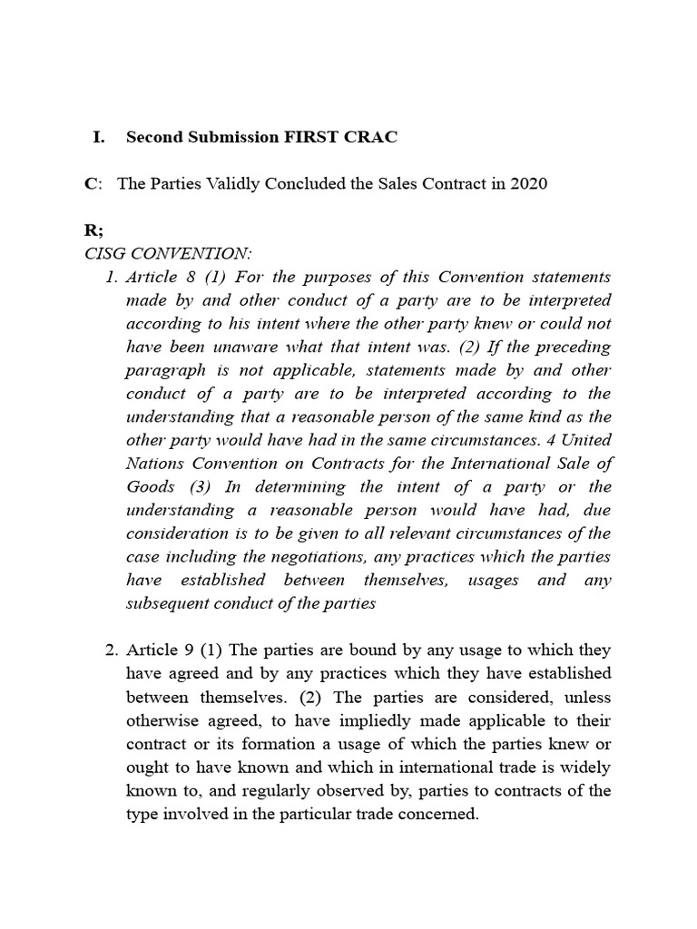 Official Claimant CRAC | PDF