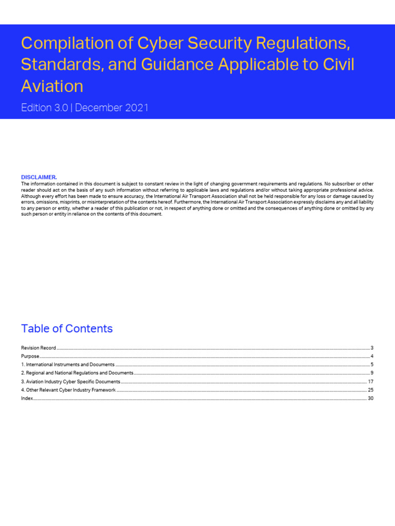 Compilation Of Cyber Regulations Standards And Guidance 3 0 Pdf