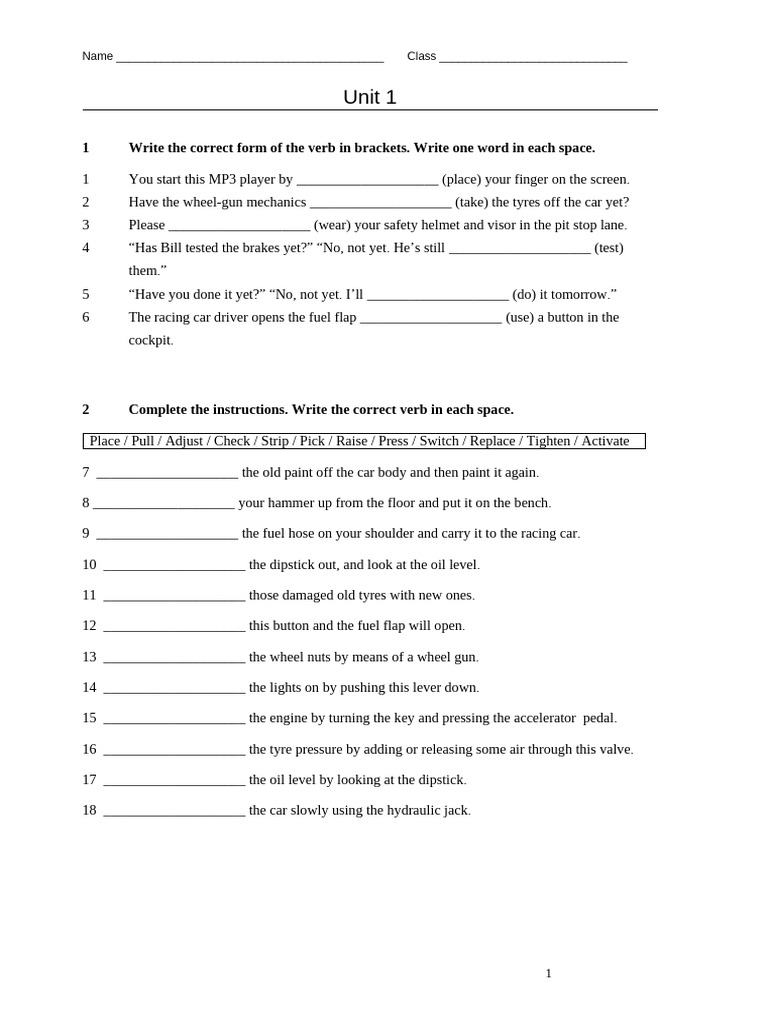Unit Test (103) 1.2.3.4.5.6 | PDF