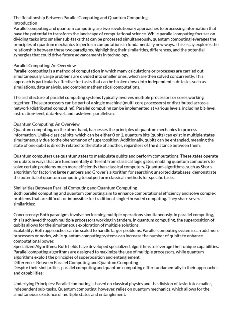 Parallel Computing Pdf