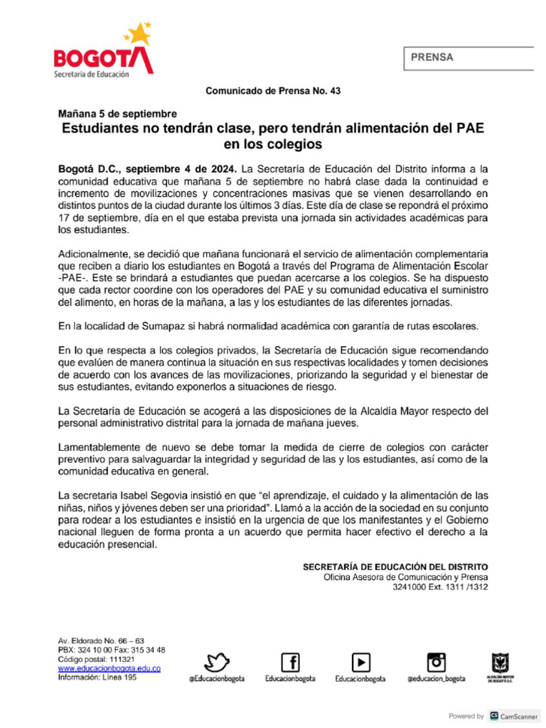 CM-43 Suspension Clases 5 Sept | PDF