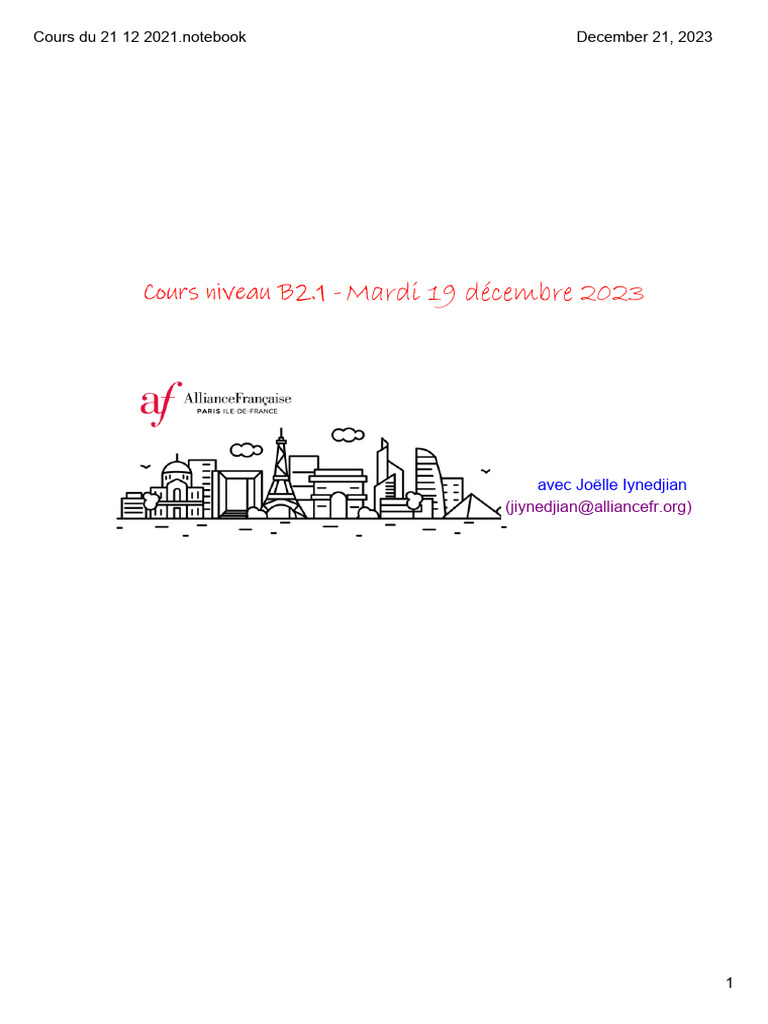 Cours Du 21 12 2023 | PDF