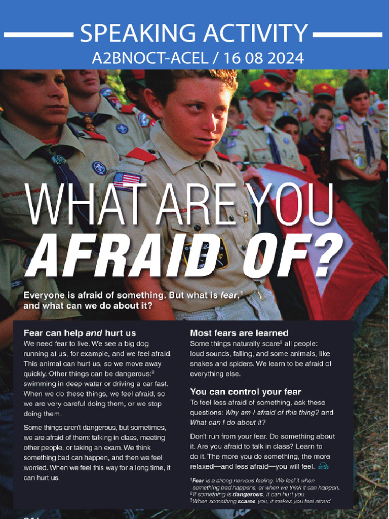 A2bnoct Afraid Presentation | PDF