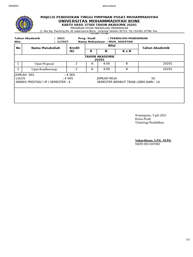 BDM SEMESTER 8 - Agustan | PDF