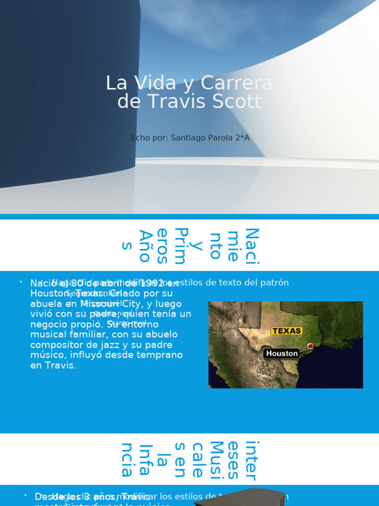 La Vida y Carrera de Travis Scott | PDF